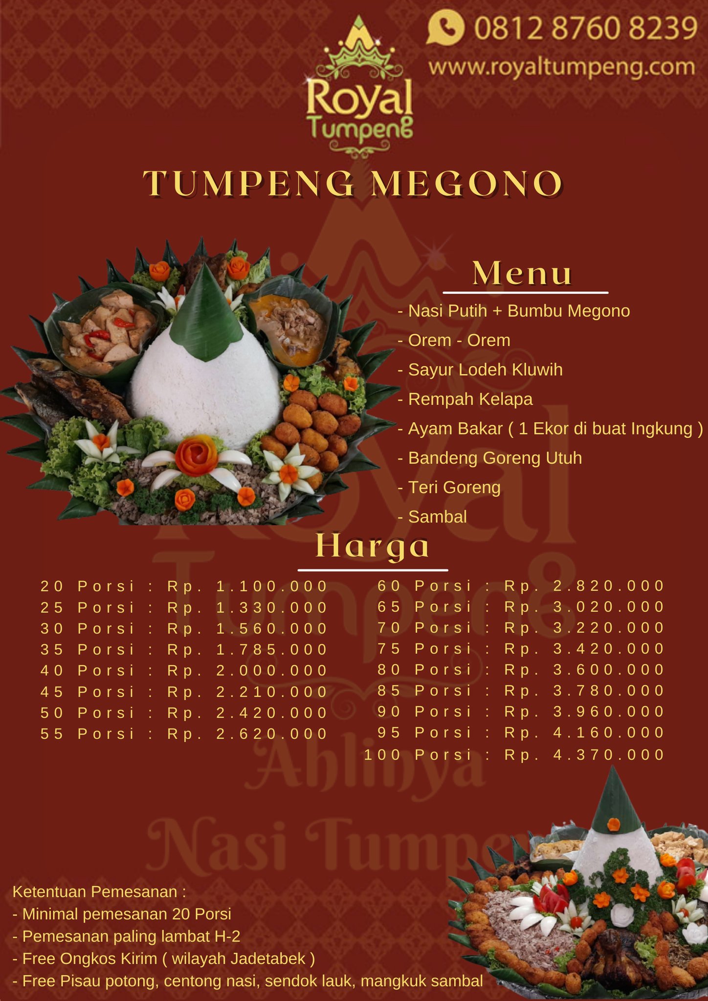 Tumpeng Megono Untuk Pindahan Rumah — Royal Tumpeng