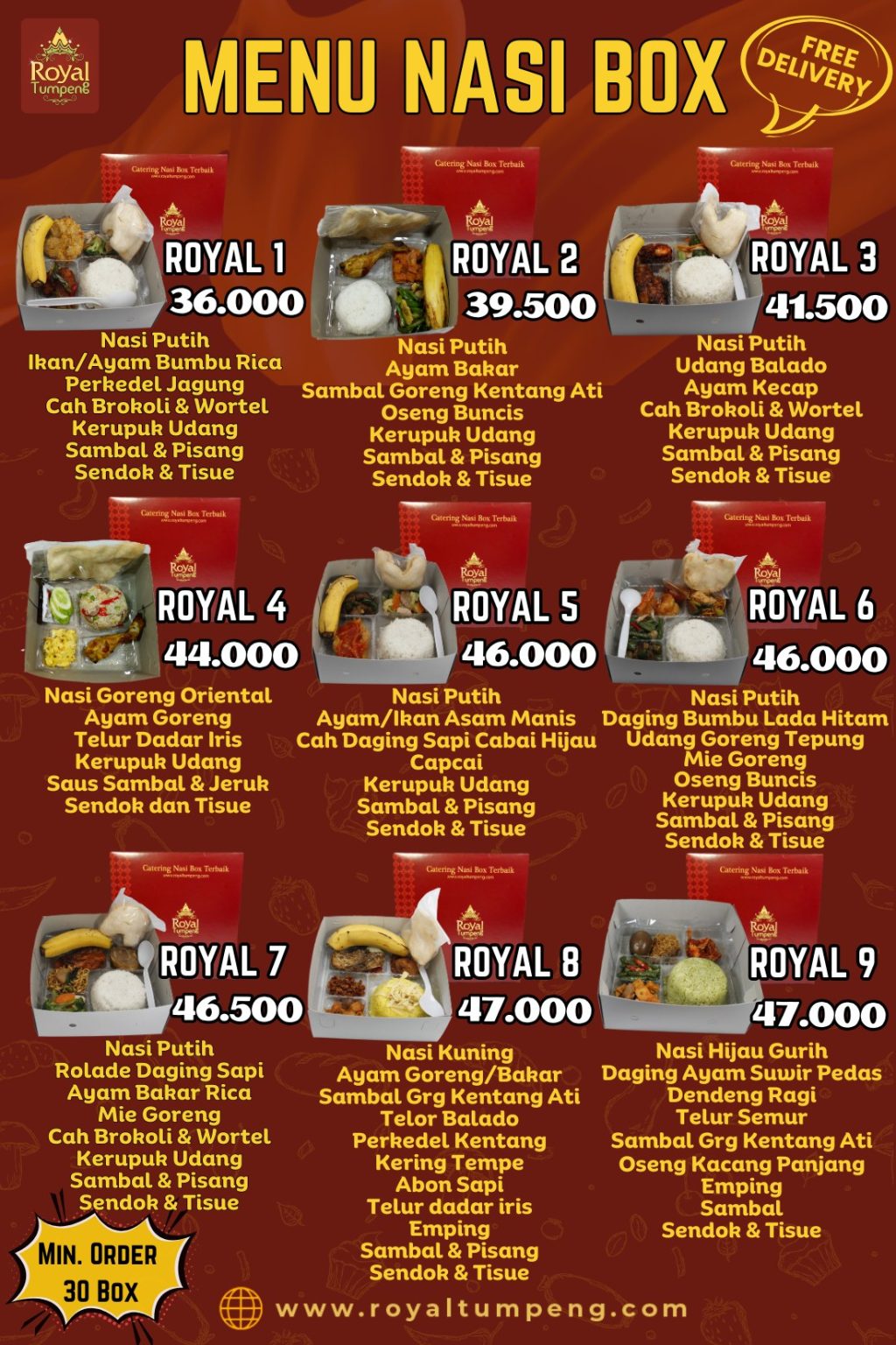Berapa Harga Nasi Box? — Royal Tumpeng